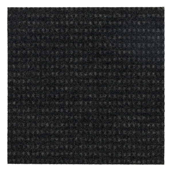 Mohawk Home 18'' x 18''Indoor/Outdoor Level Loop Peel & Stick Polyester Carpet Tile (Pack of 10 ...